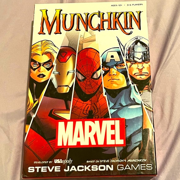 Marvel | Games | Munchkin Marvel Edition Card Game Steve Jackson Games ...